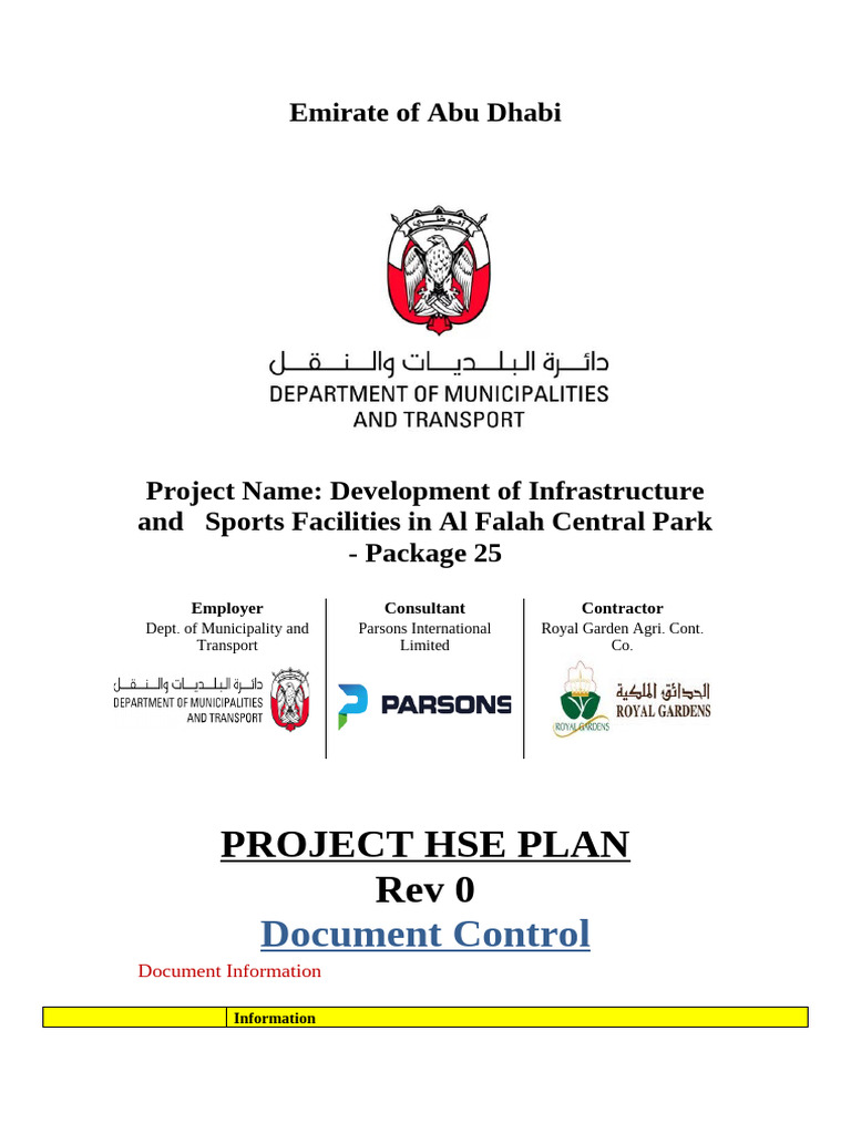 HSE_Plan | PDF | Occupational Safety And Health | Pump