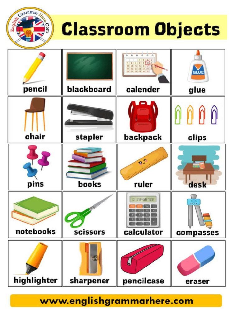 Classroom Objects | PDF