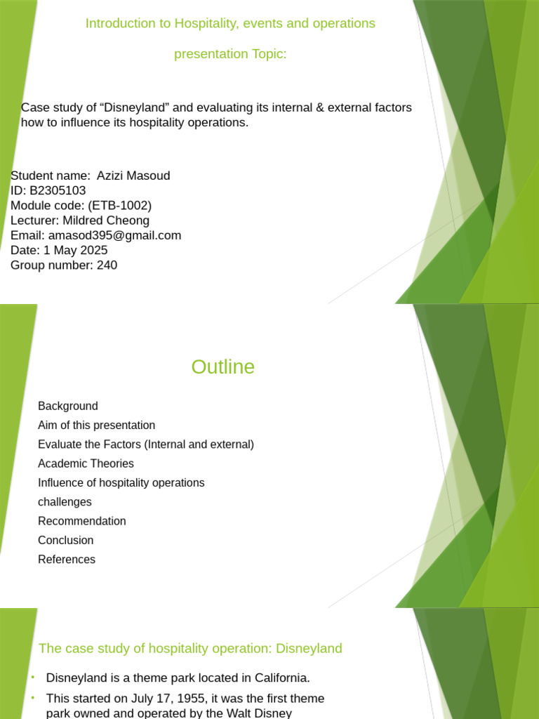 Disneyland Hospitality Operations Analysis | PDF | Point Of Sale ...