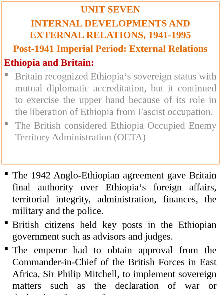 Unit Seven (New Module) | PDF | Ethiopia