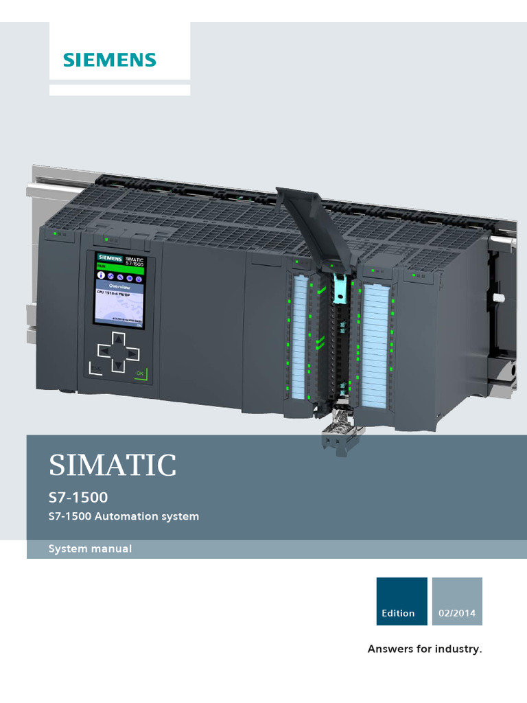 Simatic s71500 | PDF | Power Supply | Programmable Logic Controller