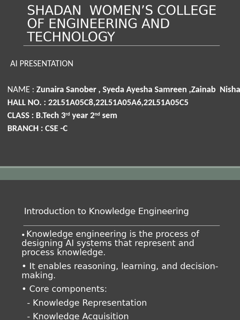 Knowledge Engineering in AI | PDF | Knowledge Representation And Reasoning | Inference