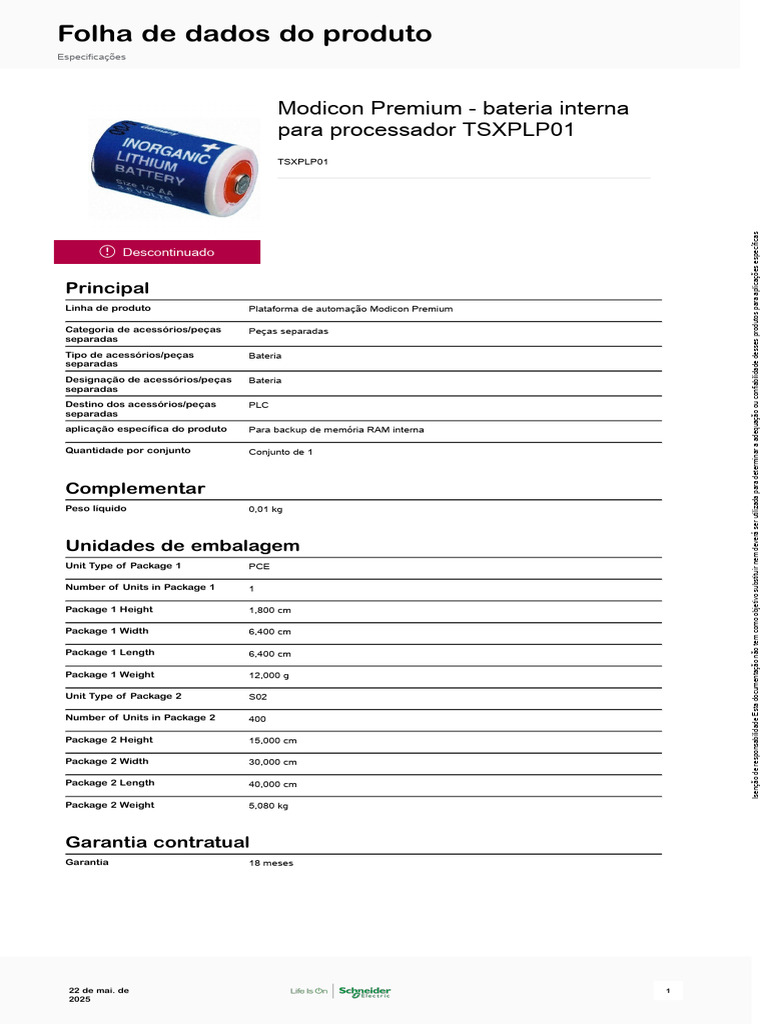 Schneider Electric - Controlador-Programável-Twido - TSXPLP01 | PDF