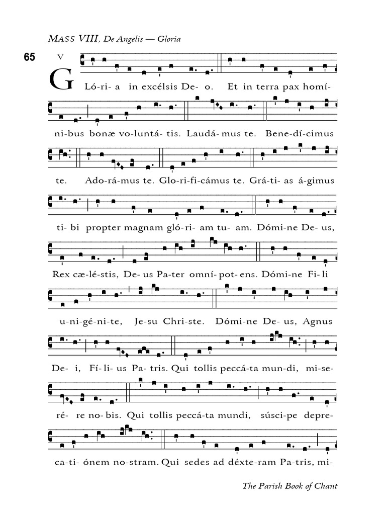 065 Ordinary Mass 8 Gloria | PDF