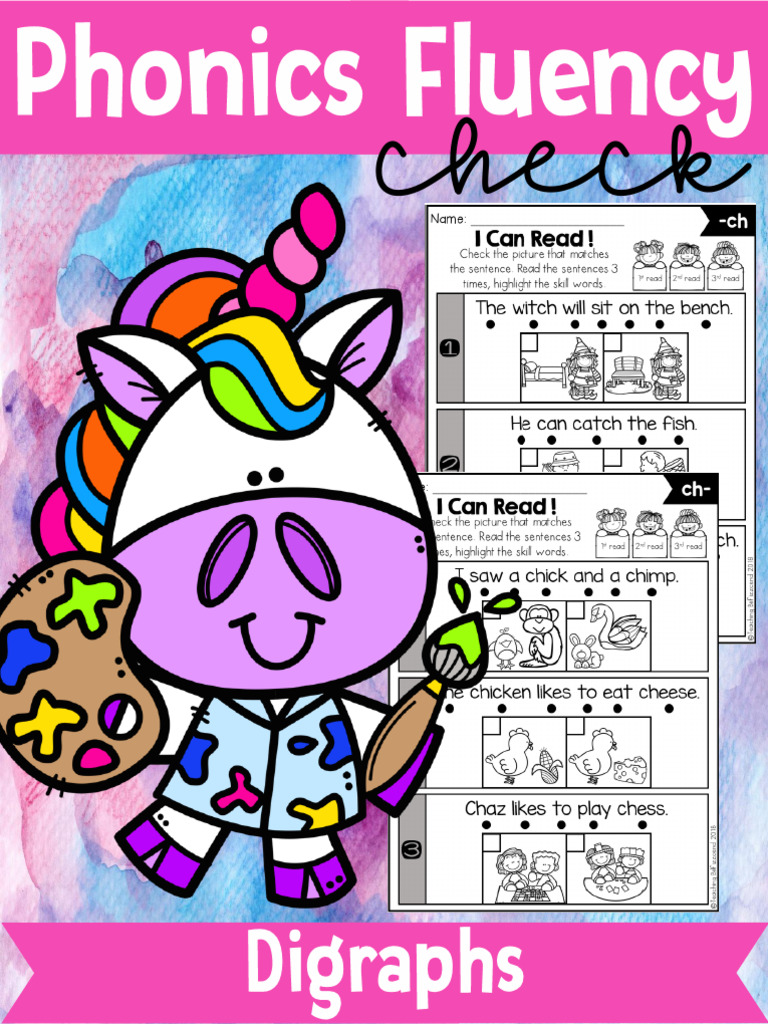 3 - Phonics Fluency Check (Digraphs) | PDF