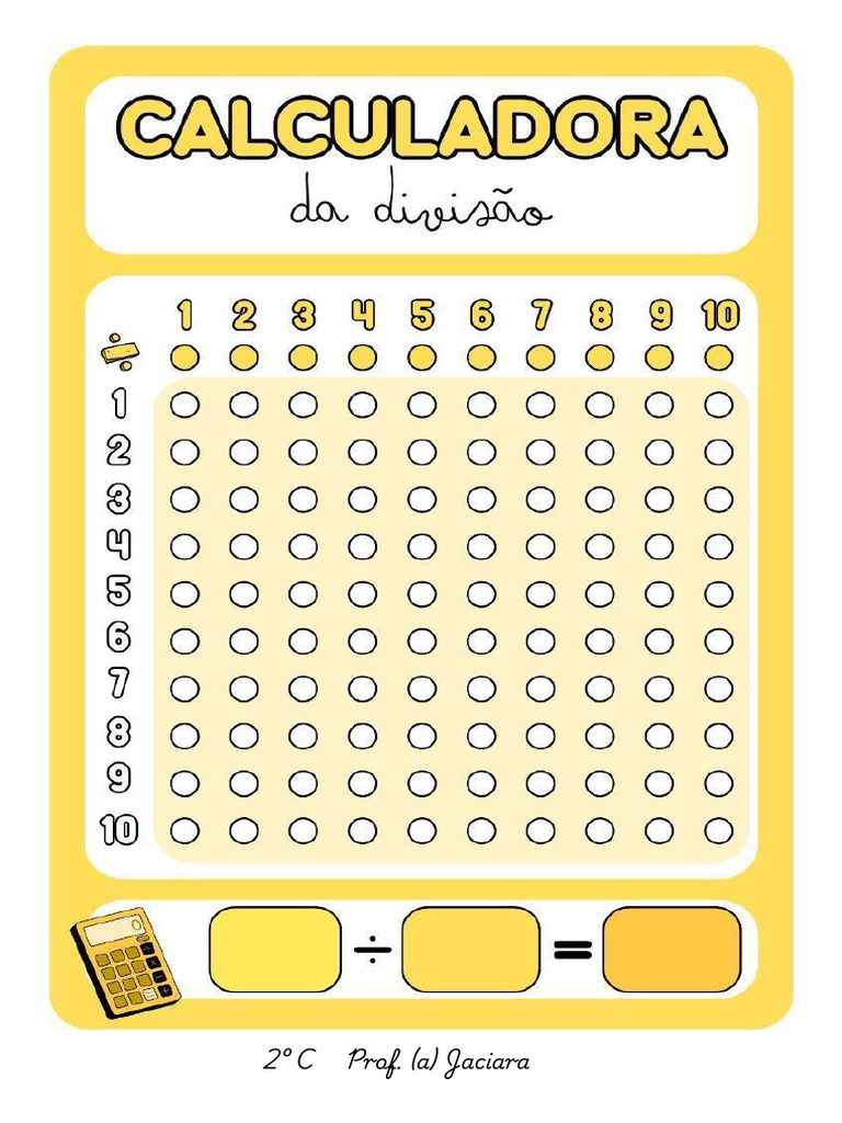 Calculadora Da Divisão Pdf