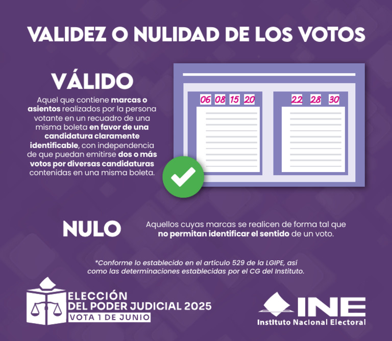 Validez Boletas Voto Valido | PDF