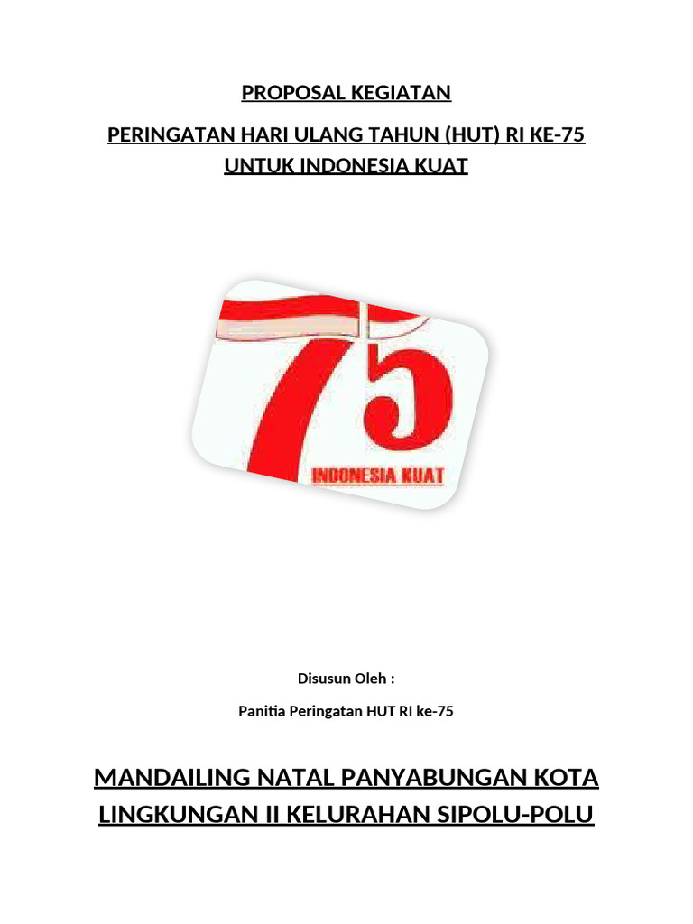 Proposal Kegiatan Agustusan Lingkungan III | PDF