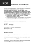 Mitigating Circumstances Application Form | PDF