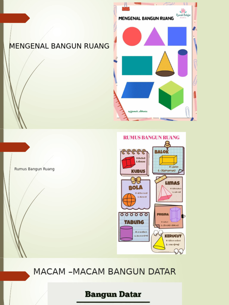 Mengenal Bangun Ruang | PDF