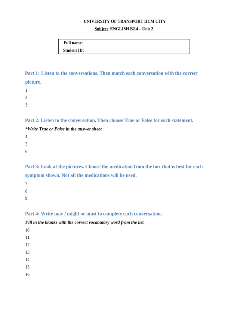 Full Name - Unit 2 | PDF