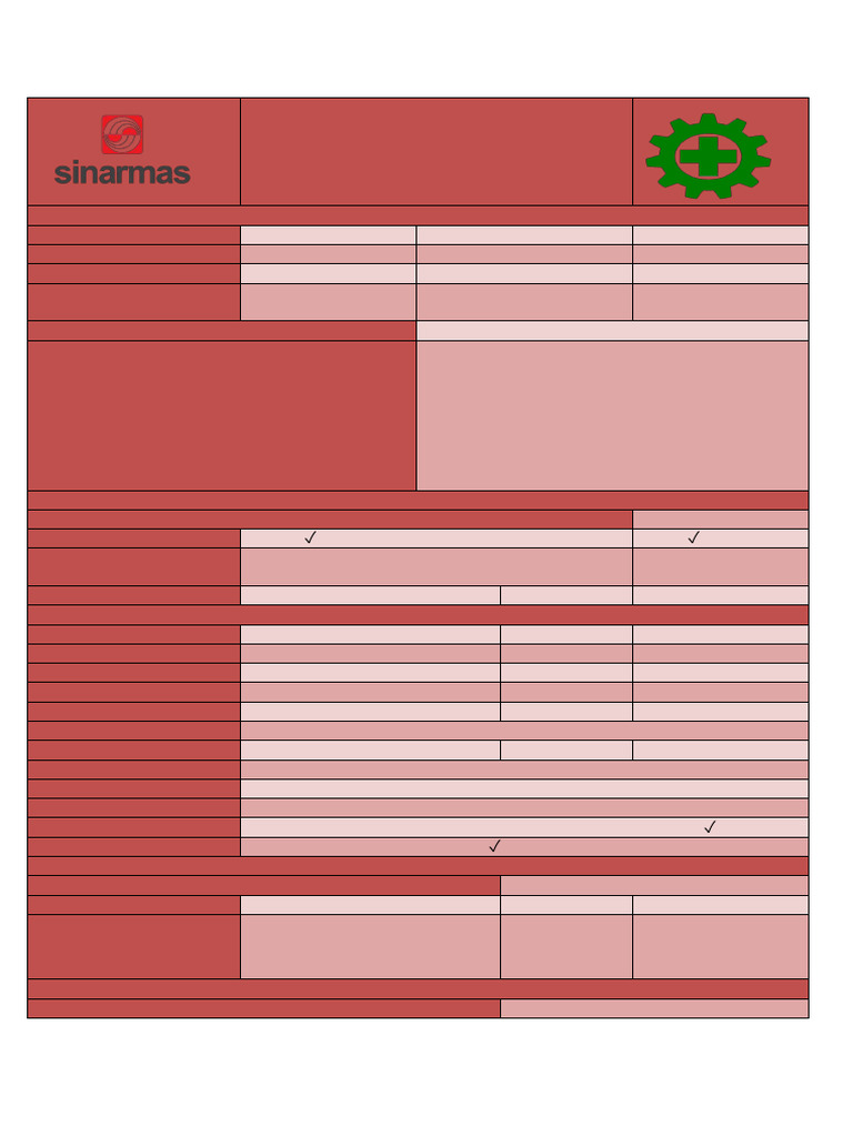 Laporan Kecelakaan Kerja Sinarmas | PDF