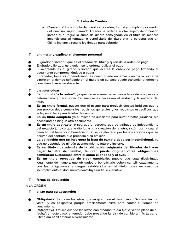Para Cuadro Comparativo | PDF | Pagaré | Cheque