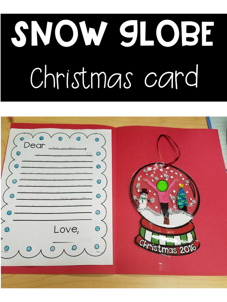 Christmas: Snow Globe | PDF | Paper | Lamination