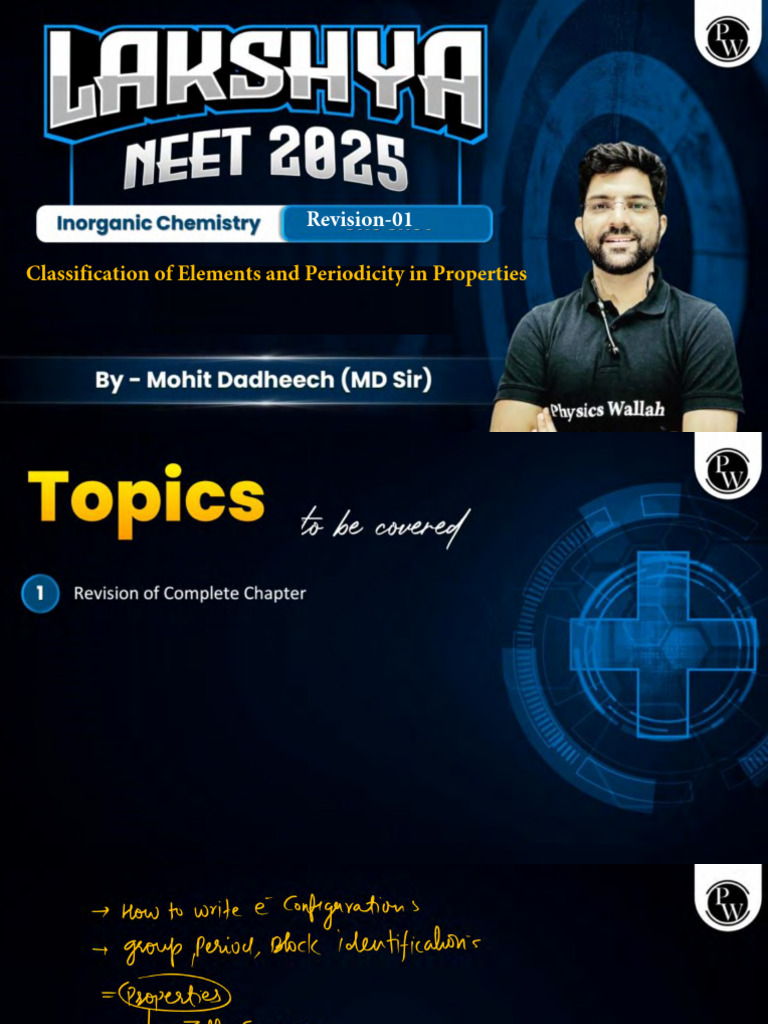 Classification of Elements and Periodicity in Properties (Revision 01 ...