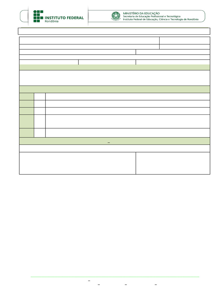 Anexo I - Ficha de Matricula | PDF