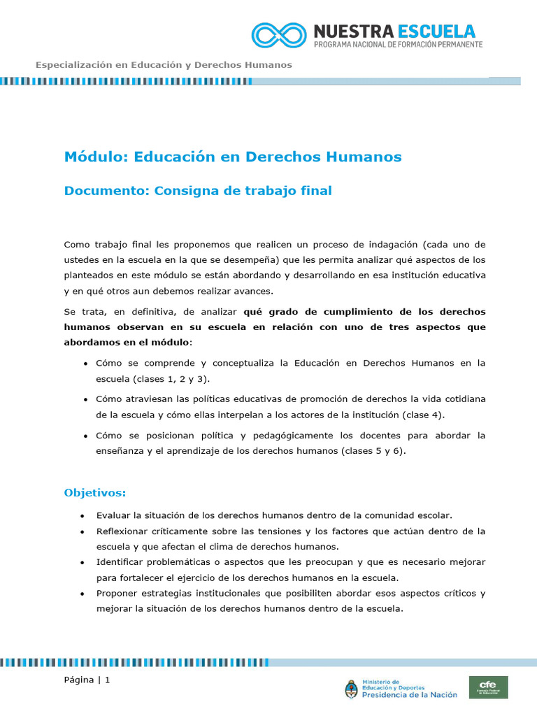 EDH Trabajo Final | PDF | Enseñando | Metodología de encuesta