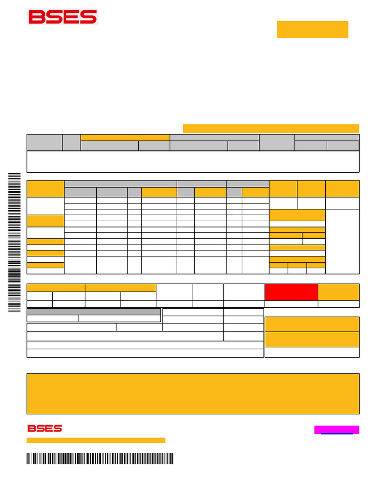 153057738 BSES Yamuna bill bar | PDF | Cheque | Payments