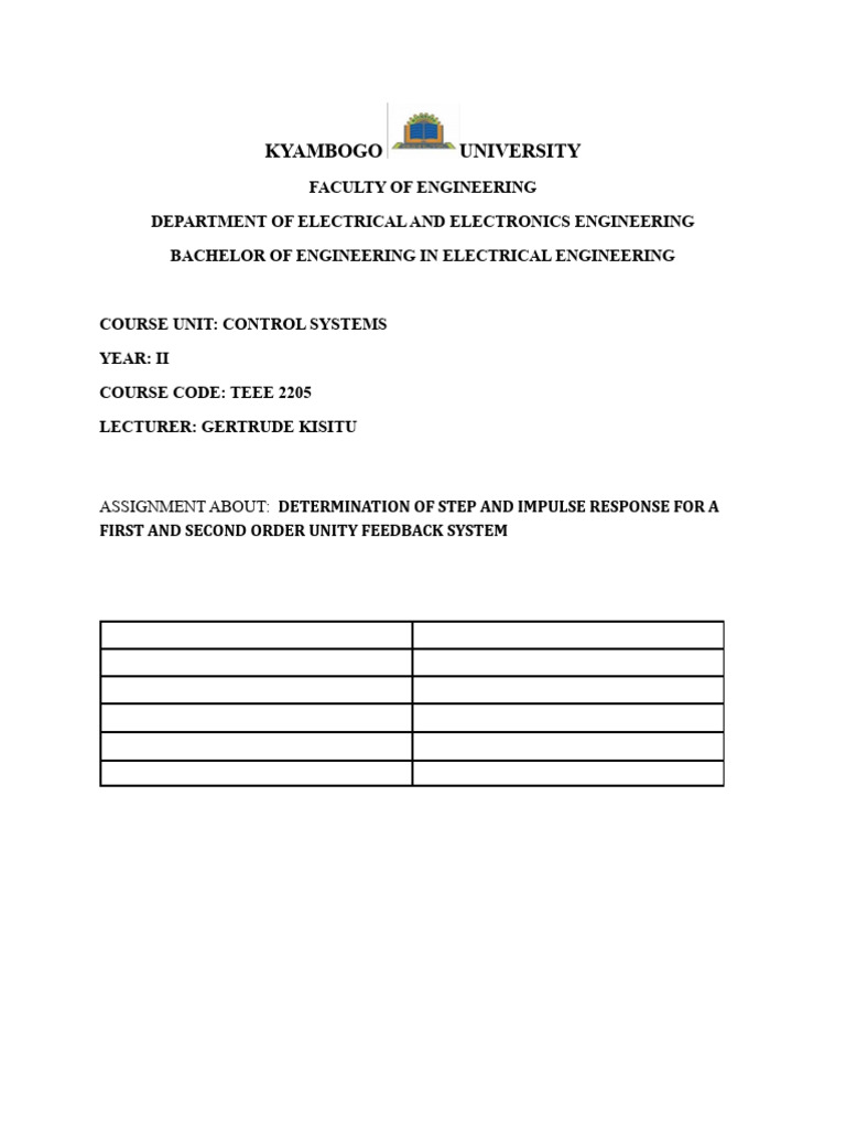 Step and Impulse Response Analysis | PDF