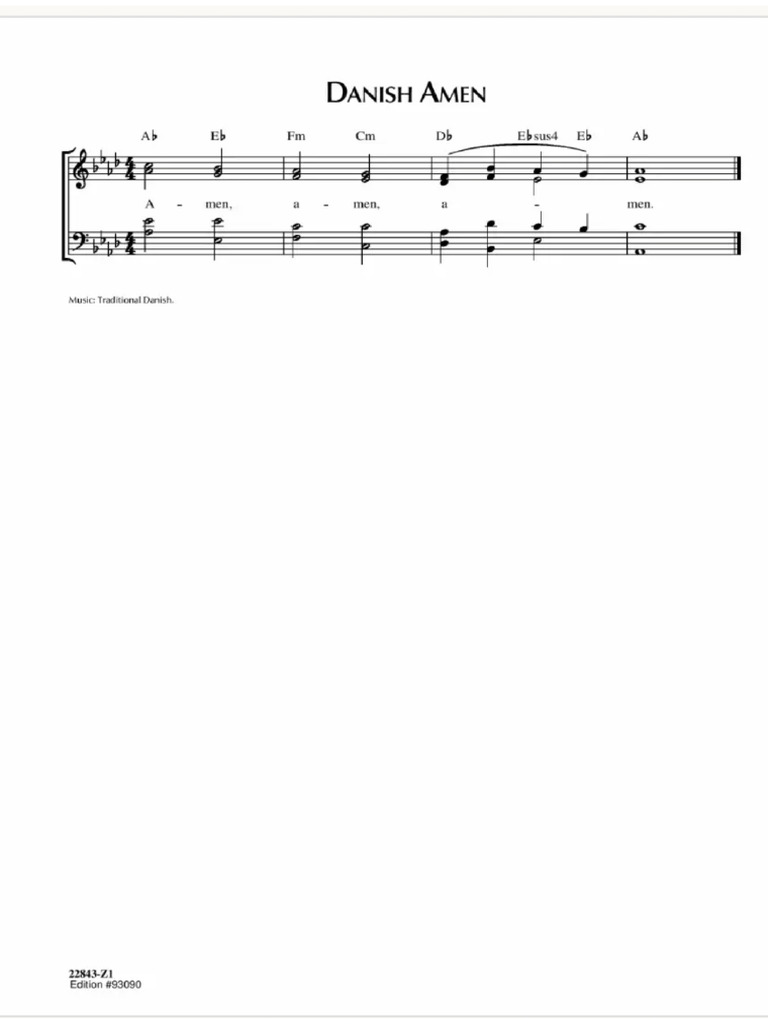 Threefold Amen (Danish) | PDF