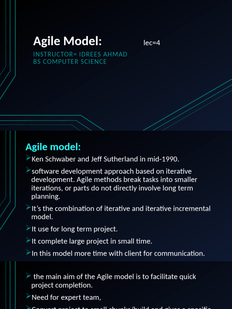 Agile Model Lec 4 | PDF