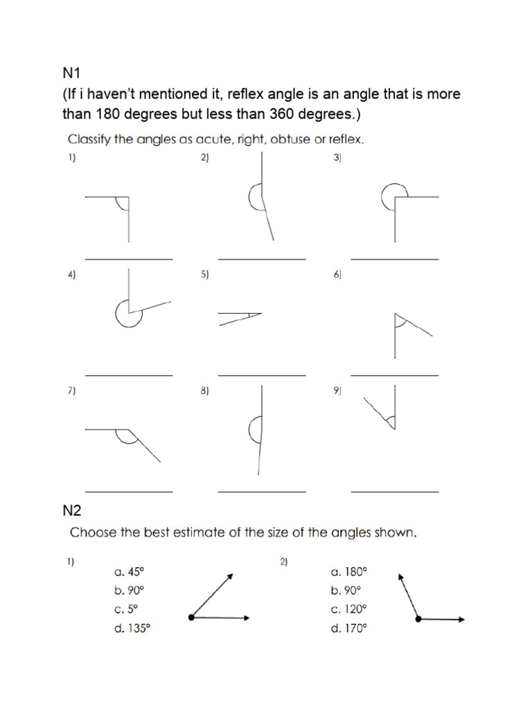 Shapes and Angles | PDF