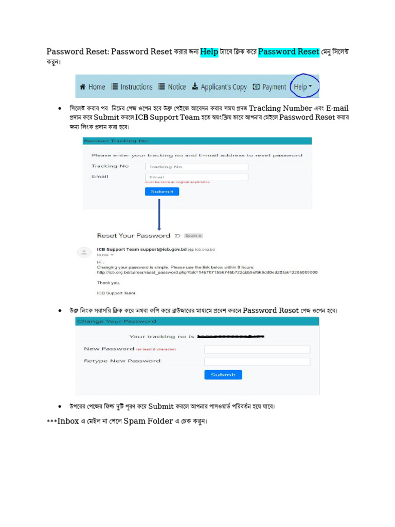 Instruction Password Reset | PDF