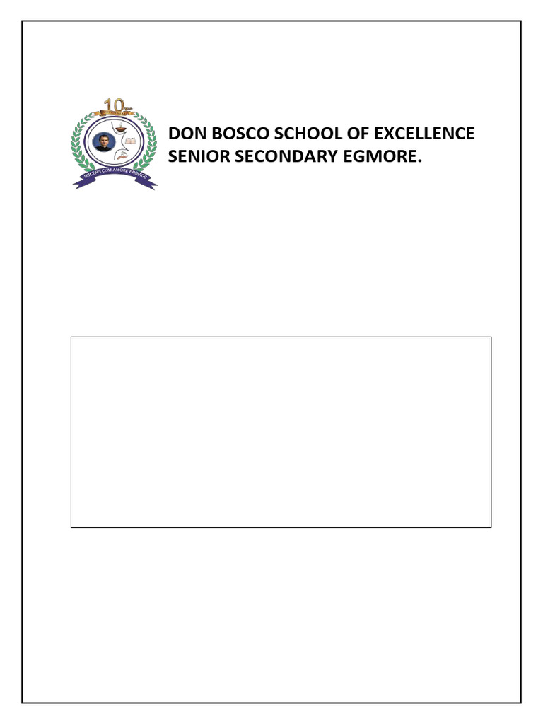 Certificate for Business Studies Project | PDF