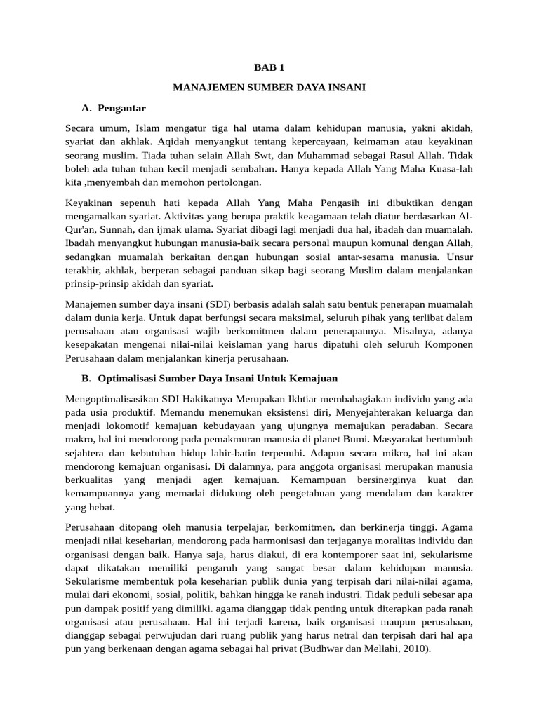 Muhamad Fauzan N - MSDM Tugas Ke 1 - AFI 6B | PDF