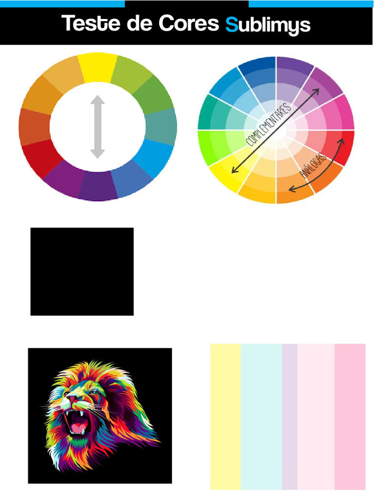 Teste de Cores SUBLIMYS | PDF