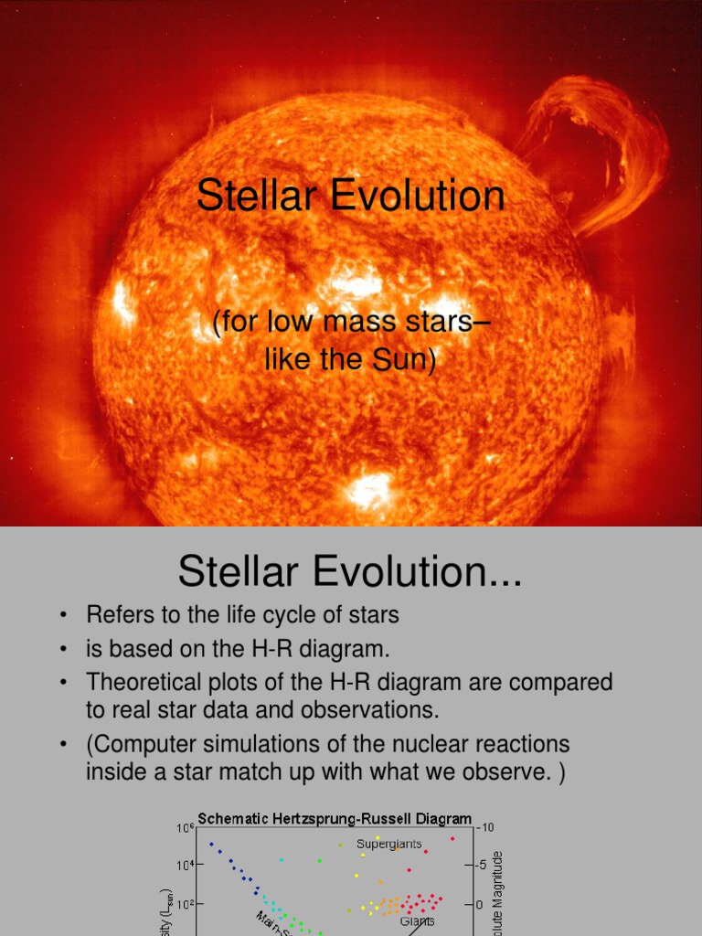Stellar Evolution of Low Mass Stars | PDF | Stars | Nebula