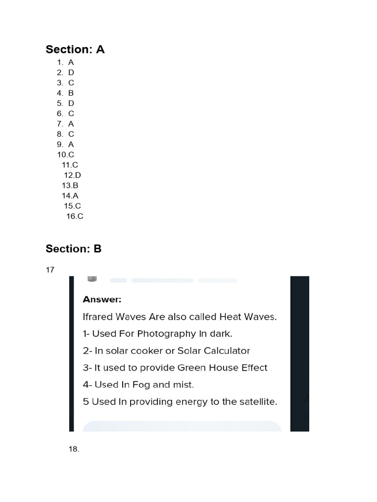 Physics Answerkey | PDF