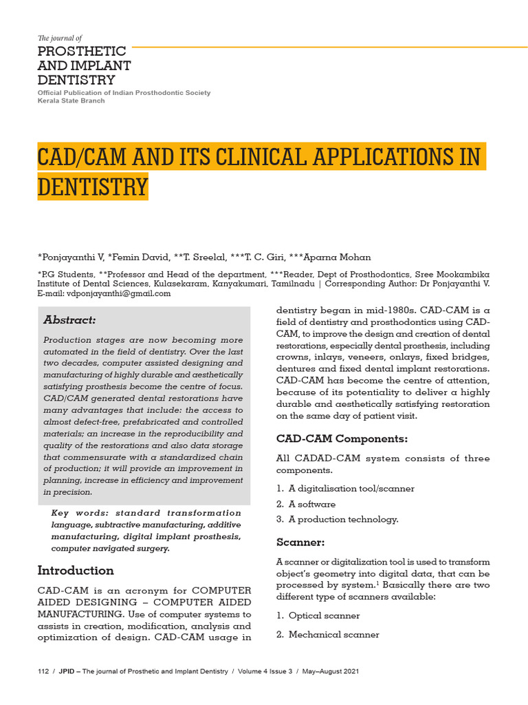 JPID Vol 04 Issue 03 Article02 | PDF | Dental Implant | Dentistry Branches