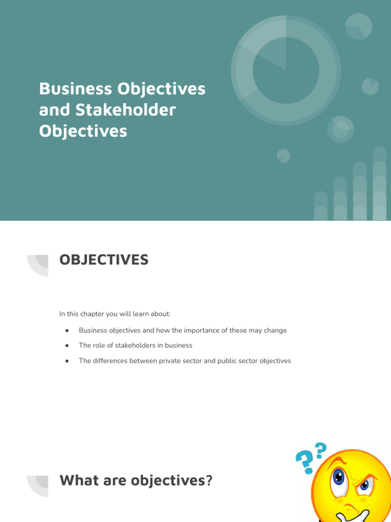 Stakeholder Objectives in Business | PDF