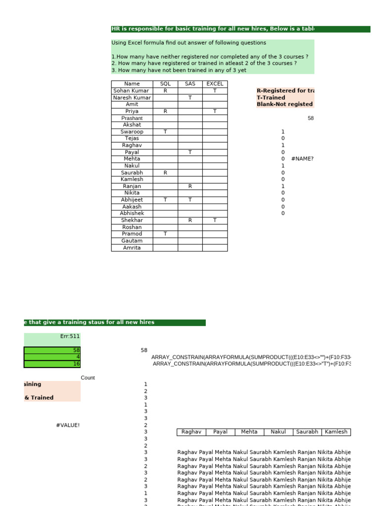 HR Mis Practice | PDF