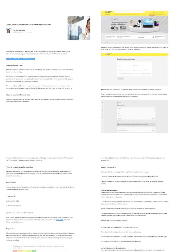 ¿Cómo Vender en Mercado Libre - La Guía Definitiva | PDF | Mercado (economía)