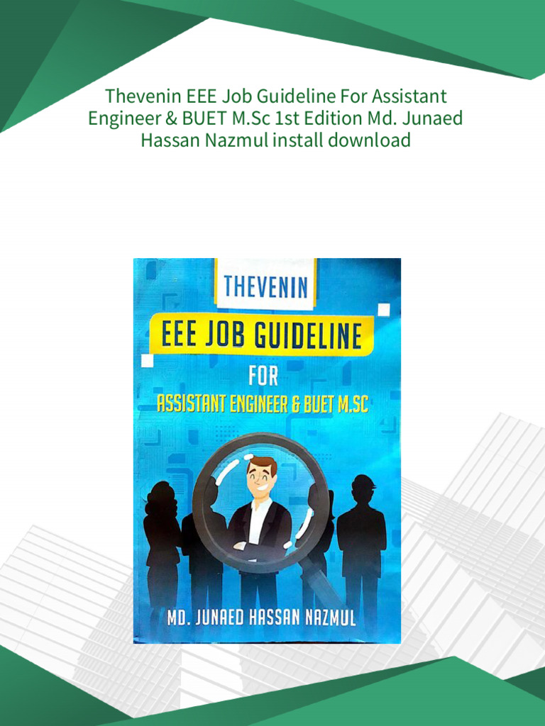 Thevenin EEE Job Guideline For Assistant Engineer & BUET M.SC 1st Edition Md. Junaed Hassan ...