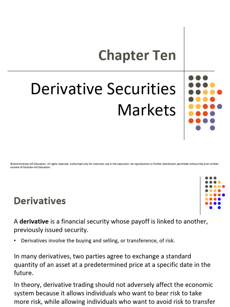 Derivative Securities and Futures Overview | PDF | Futures Contract ...
