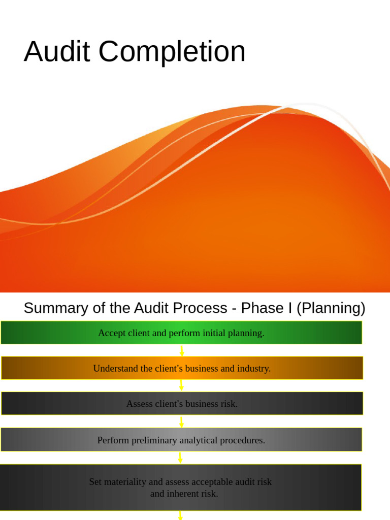 Audit Completion International Class | PDF