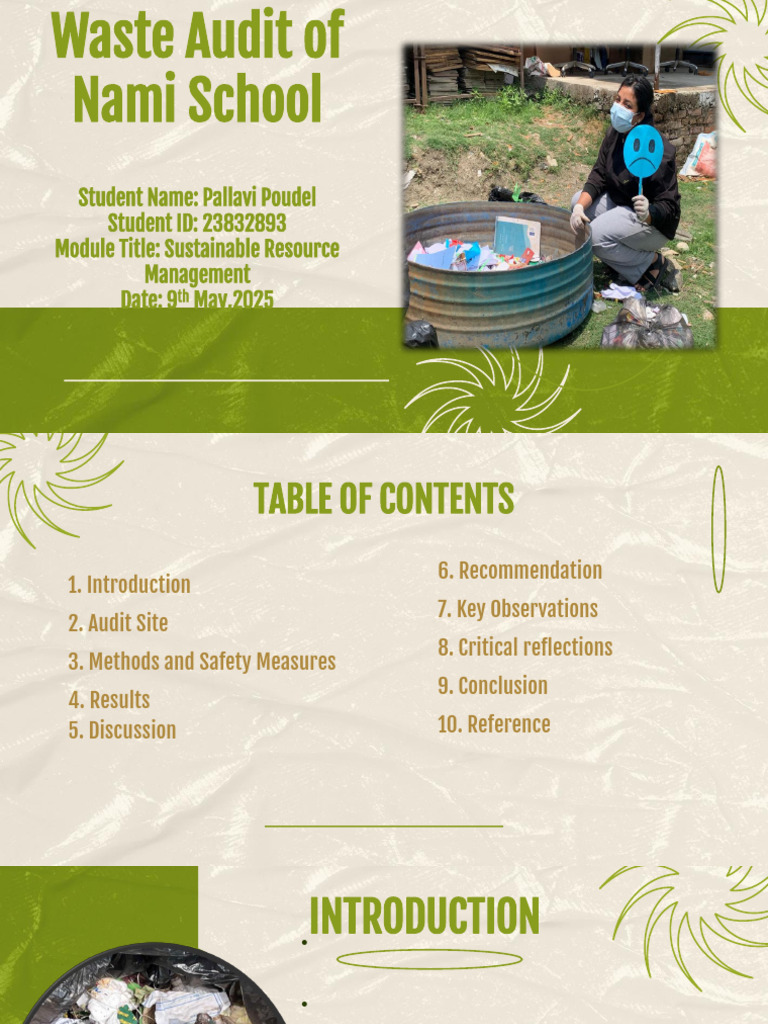 NAMI School Waste Audit Report 2025 | PDF | Waste Management | Waste