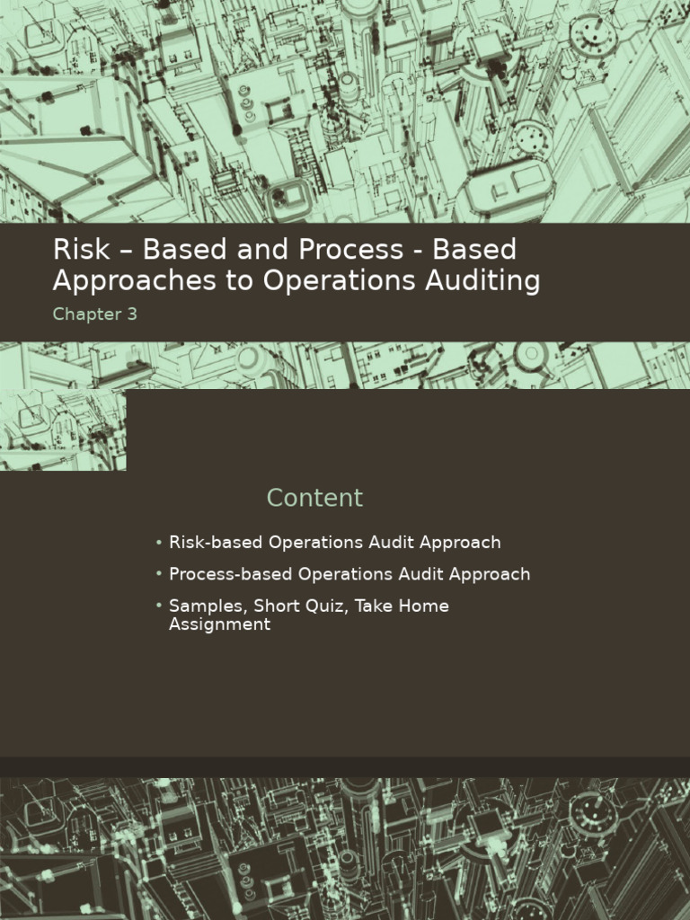 07 Ch.03 Risk Based and Process Based Approaches | PDF | Audit ...