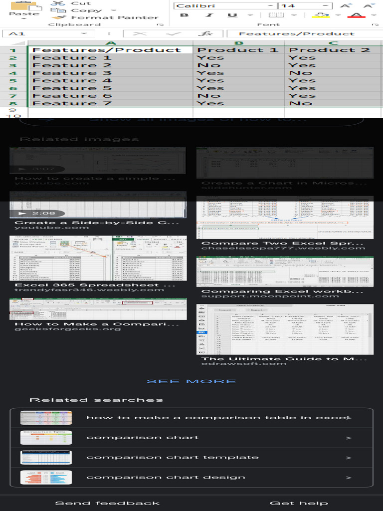 How To Make Comparison Table - Google Search | PDF