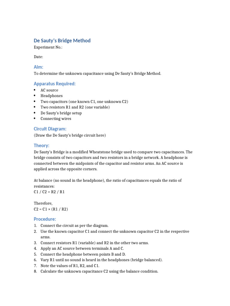 Physics Practicals Complete | PDF | Electrical Network | Capacitor