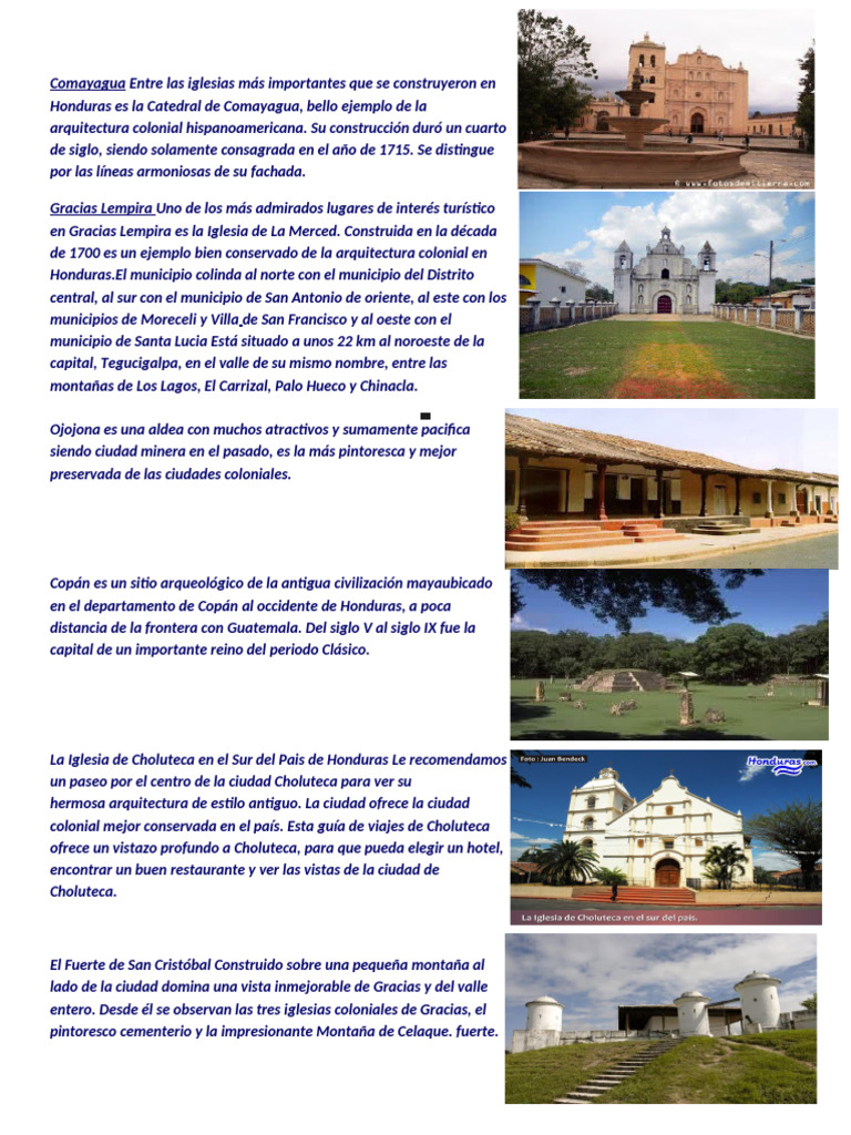 Arquitectura Colonial en Honduras | PDF | Honduras