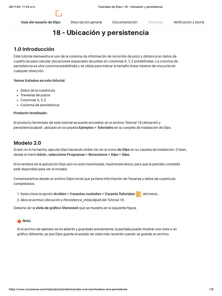 Tutoriales de Dips - 18 - Ubicación y Persistencia | PDF | Archivo de ...