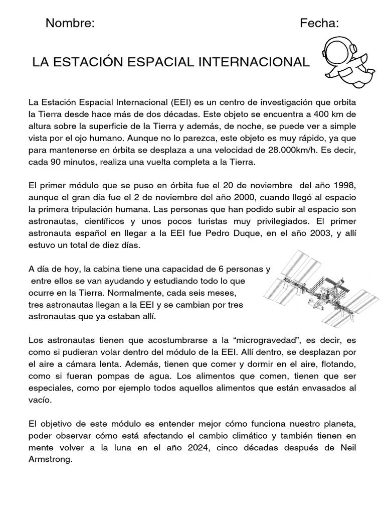 La Estación Espacial Internacional 24-25 | PDF | Estación Espacial ...