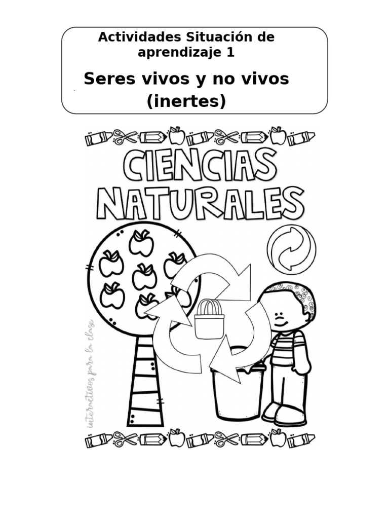 Actividades sobre Seres Vivos y No Vivos | PDF