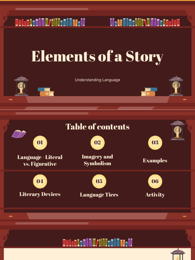 Elements of A Story - Language | PDF | Word | Metaphor