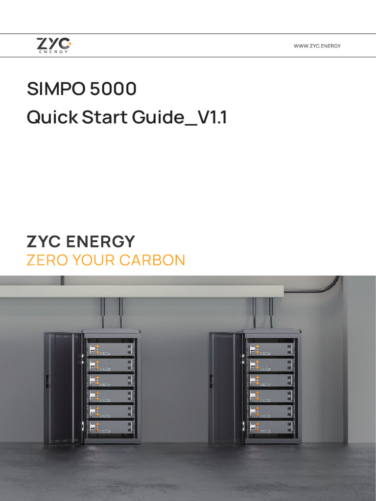ZYC - SIMPO 5000 Quick Start Guide - V1.1-Final EN | PDF | Power Inverter | Electric Power