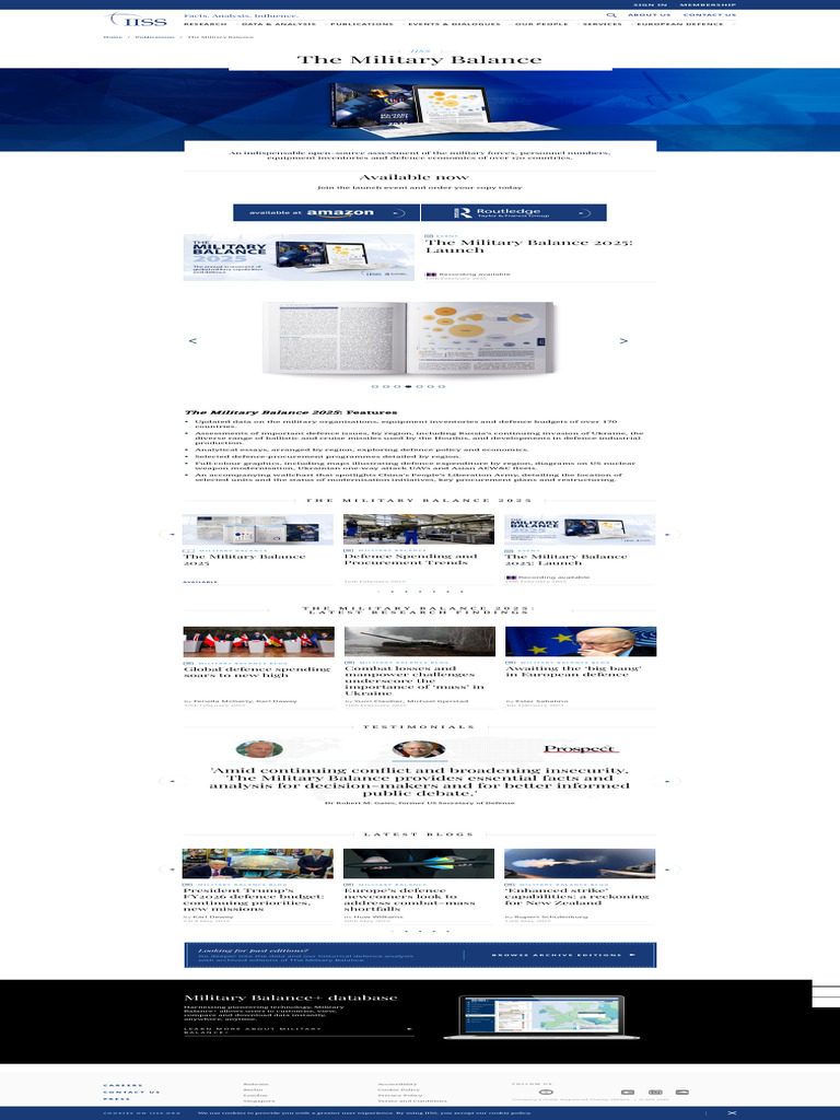 The Military Balance 2025 Overview | PDF | Military | International ...